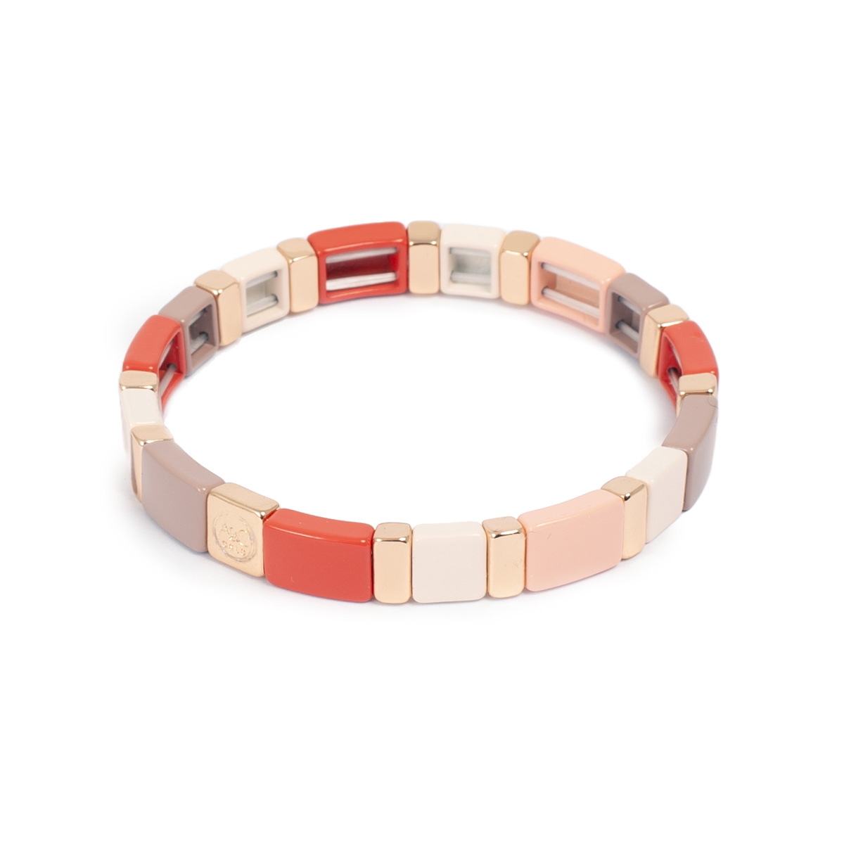 Enamel bracelet, light coral | A&C Oslo